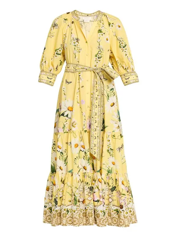 Camilla Tiered Maxi Shirtdress - Daisy Chains