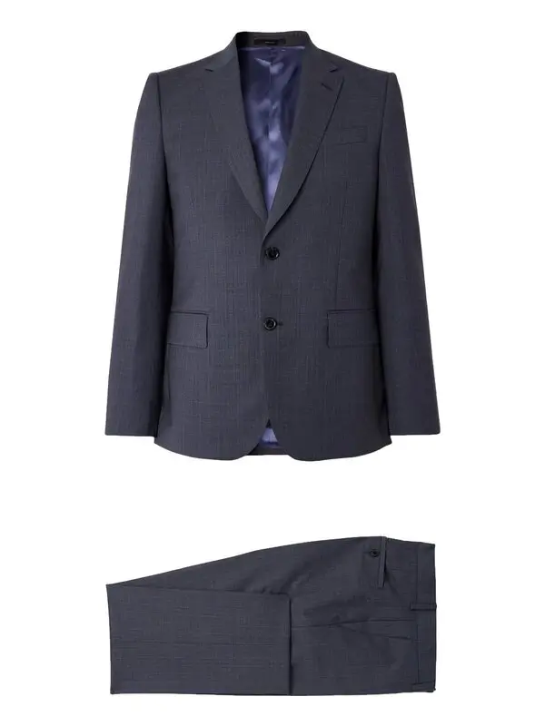 Paul Smith The Soho Striped Wool Suit - Blue