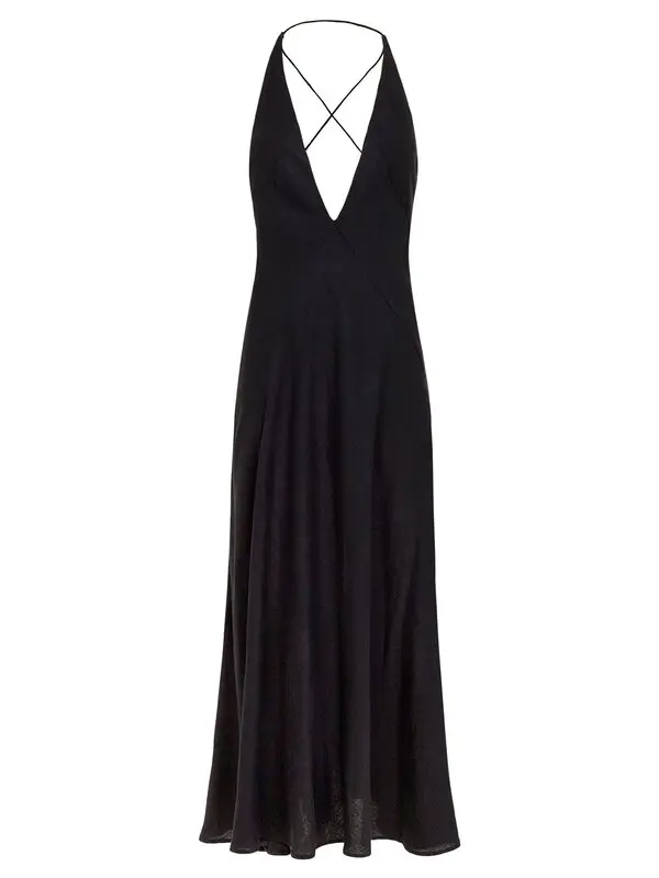 VIX PAULA HERMANNY Marbella Maxi Dress - Black