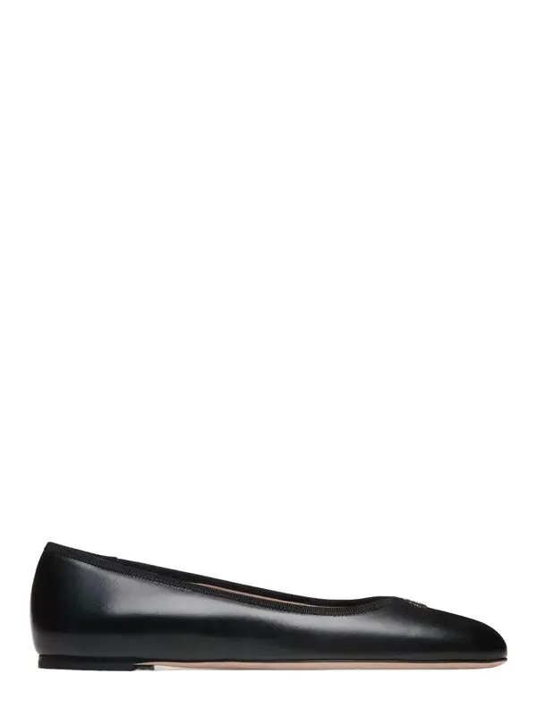 Bally Leather Ballet Flats - Black