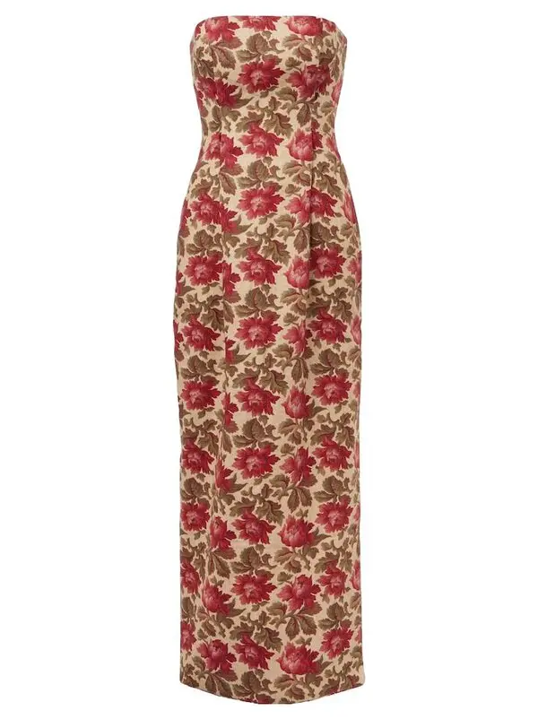 Posse Rosalie Floral Linen Bustier Dress - Multicoloured