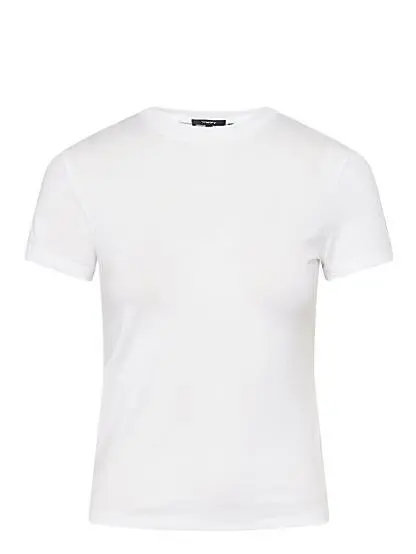 Theory Regular-fit Short-sleeve Cotton-jersey T-shirt - White