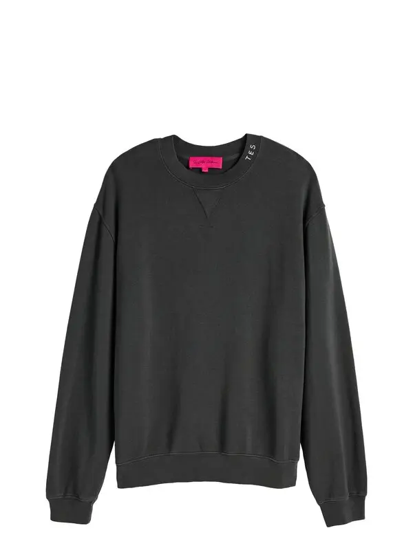 THE ELDER STATESMAN Daily Crew Sweatshirt - Coal
