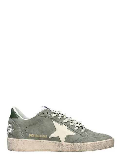 GOLDEN GOOSE Ball Star Suede Low-top Trainers - Green Comb