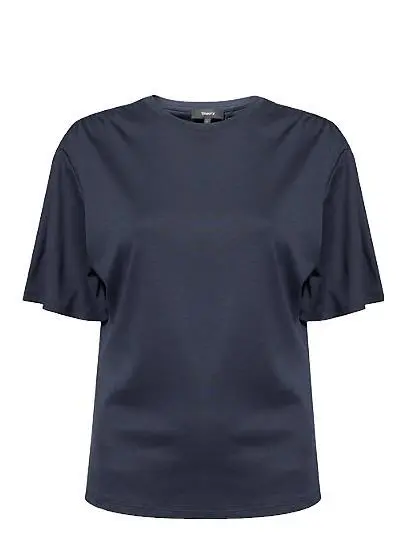 Theory Cotton-jersey T-shirt - Nocturne Navy