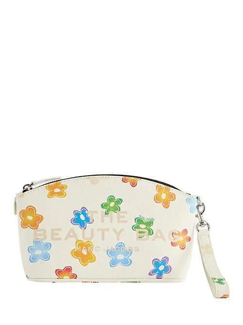 Marc Jacobs Wild Daisy Leather Beauty Bag - White Multi