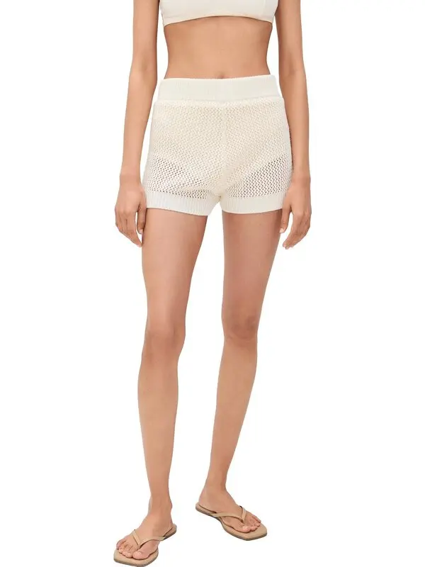 PQ Knitted Shorts - Ivory