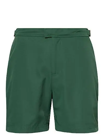 BELIER Logo-plaque Adjustable Swimshorts - Rolex Green