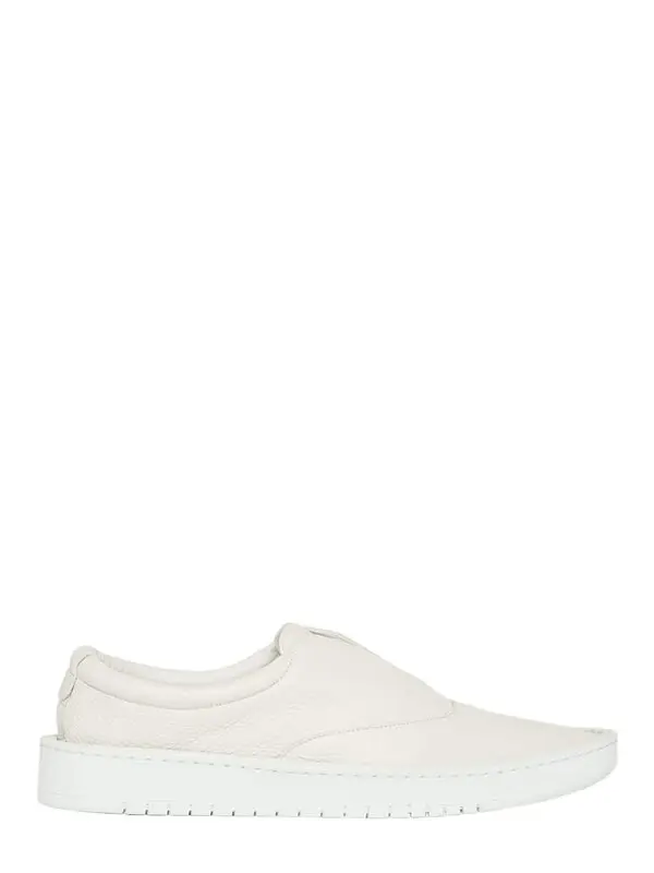 Giorgio Armani Deerskin Slip-on Sneakers - White