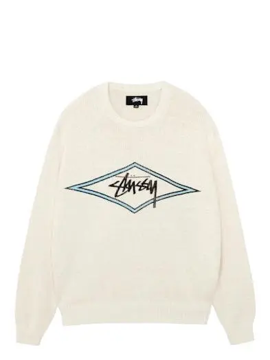 StÜssy Surf Team Sweater - Ivory