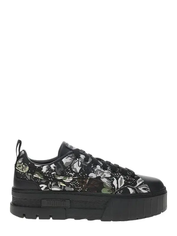 PUMA Mayze Dark Floral Embroidery Sneakers - Black/silver/smokey Grey