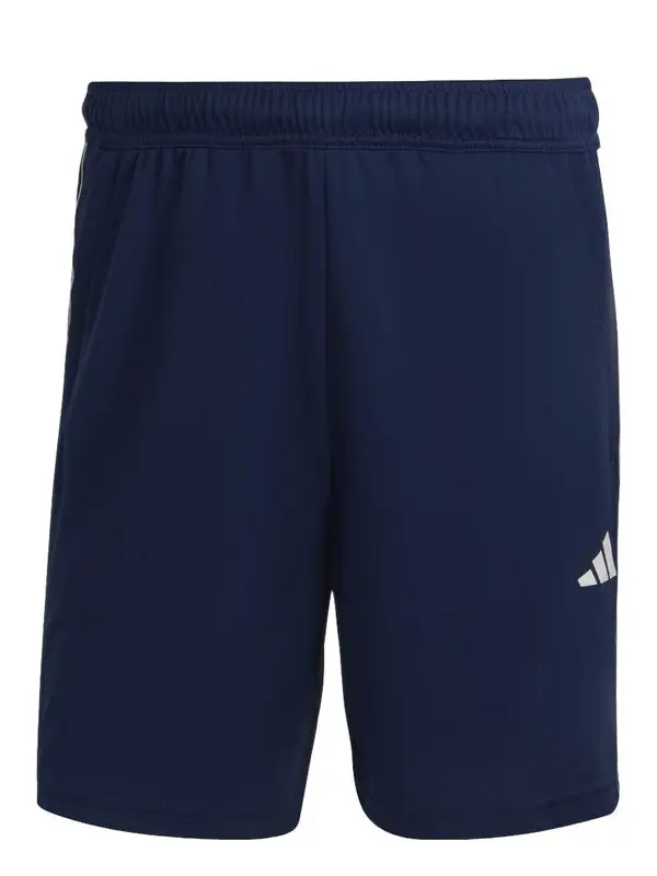 Adidas Train Essentials Piqué 3-stripes Training Shorts - Dark Blue / White