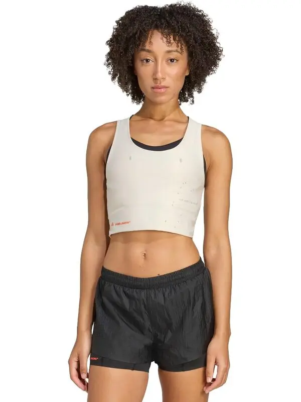 Adidas Adi365 H.koumori Running Crop Top - Alumina