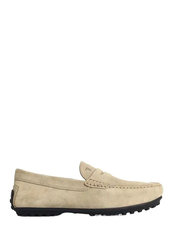 TOD'S City Gommino Suede Loafer - Beige