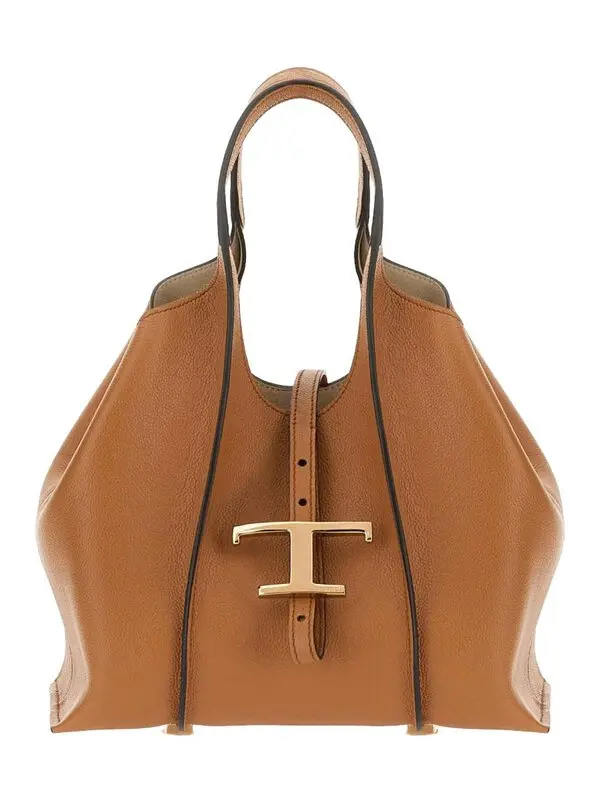 TOD'S T Timeless Mini Shopper - Brown
