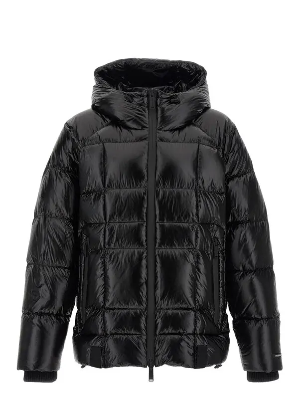 Dsquared2 Padded Hooded Down Jacket - Black