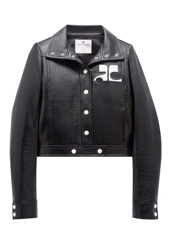 COURREGES Re-edition Vinyl Jacket - Black