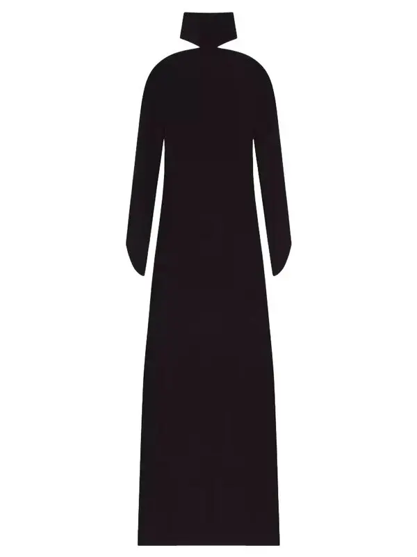 COURREGES Cut-out Long-sleeve Gown - Black