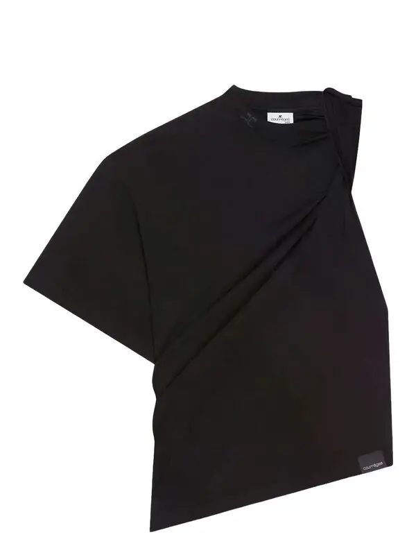 COURREGES Twist Asymmetrical Top - Black