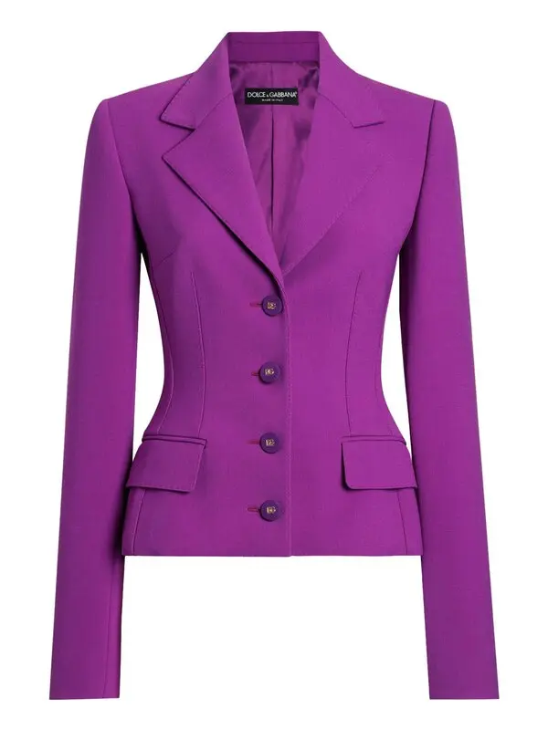 Dolce & Gabbana Double Crêpe Jacket - Purple