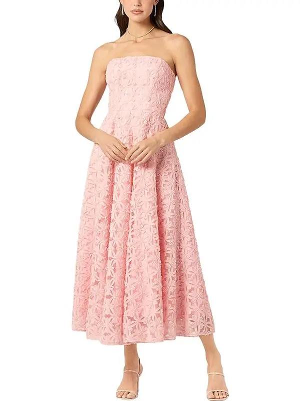 Shoshanna Miller Strapless Dress - Rose