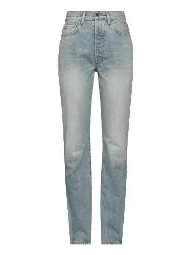 Amiri Cotton Denim Mom Jeans - Blue