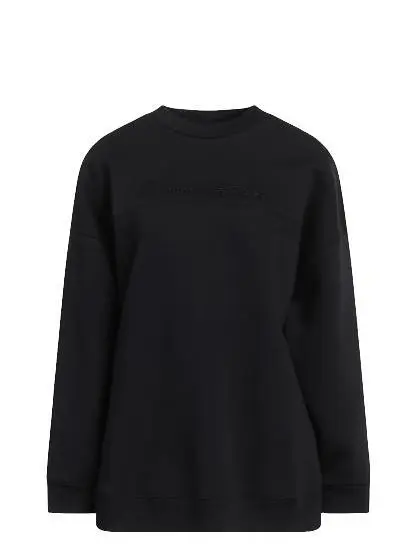 Emporio Armani Cotton-blend Fleece Sweatshirt - Black