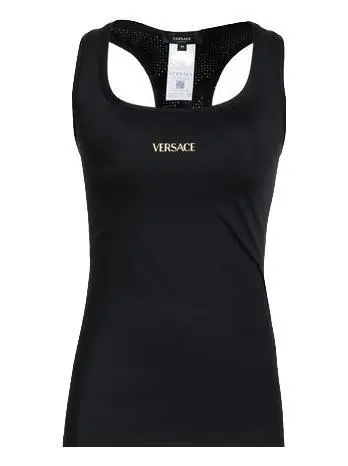 Versace Sleeveless Stretch Tank Top - Black