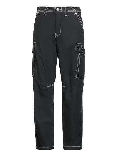 True Religion Tapered Leg Cotton Pants - Black