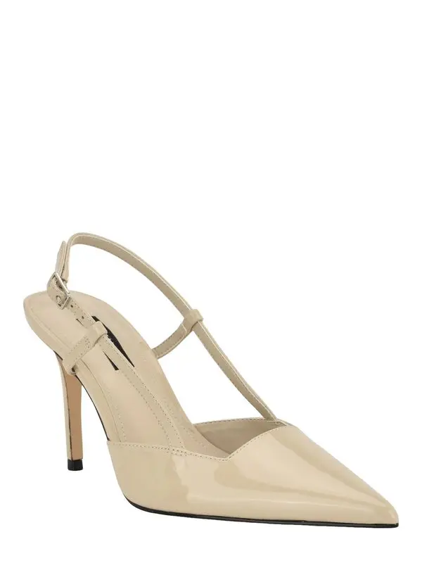 Nine West Mianda Pointed Toe Slingback Pump - Ivory