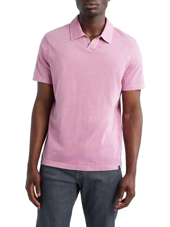 THREADS 4 THOUGHT Jared Mineral Wash Cotton Polo - Cherry Blossom