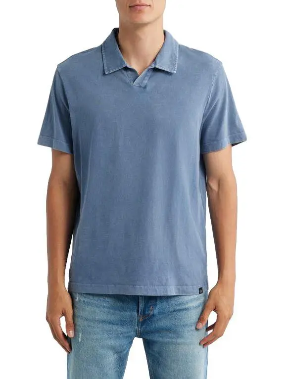 THREADS 4 THOUGHT Jared Mineral Wash Cotton Polo - Stargazer