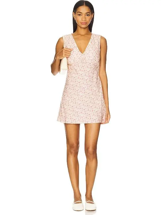 Faithfull The Brand Josephine Mini Dress - Pink