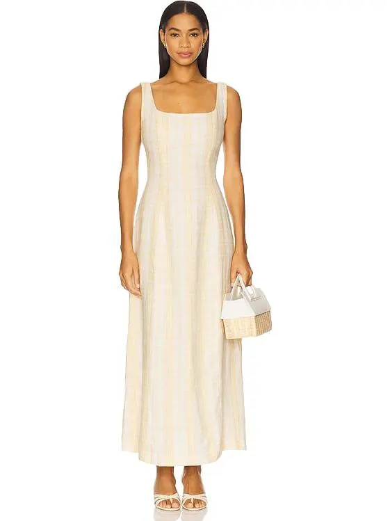 Faithfull The Brand Lenise Midi Dress - Ivory