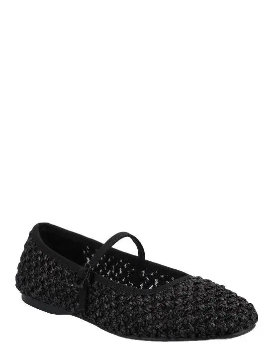 BIRDIES The Hummingbird Mary Jane Openweave Flat - Black