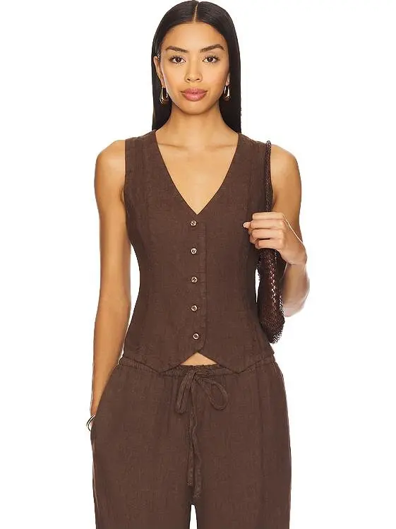VIR VITA Violette Vest - Chocolate