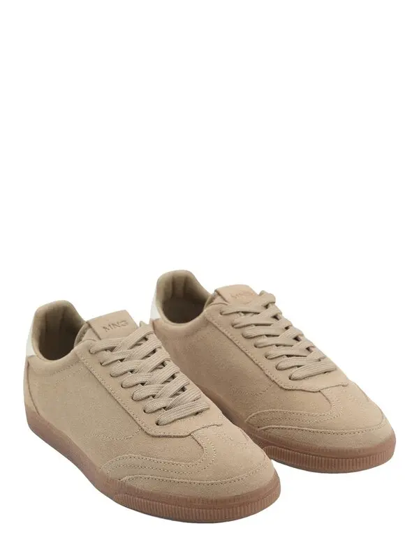 Mango Suede Sneakers - Sand