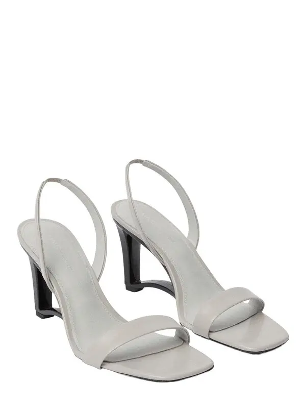 Mango Slingback Wedge Sandal - Ice Grey