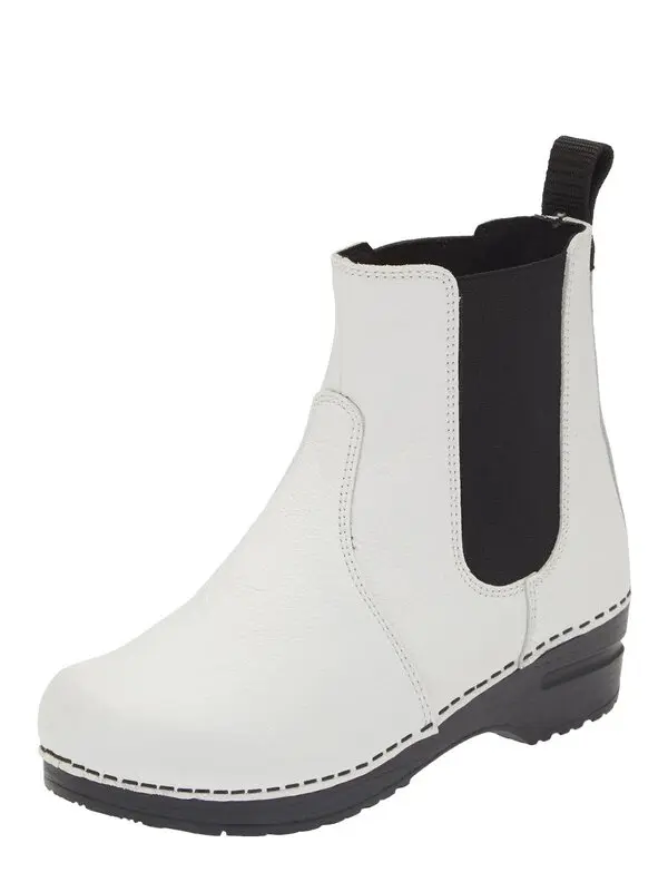 SANITA Aalbek Leather Chelsea Boot - White