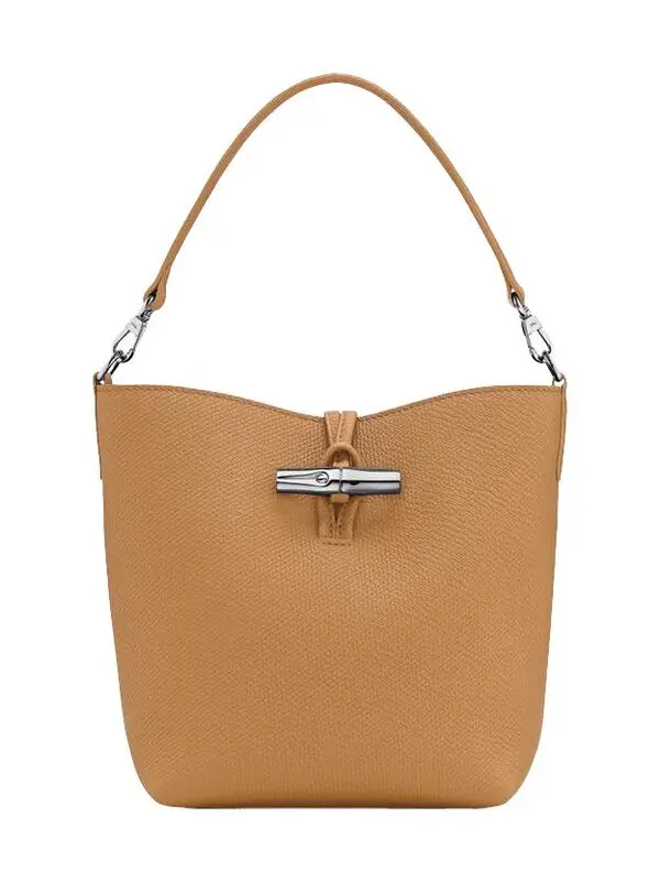 Longchamp Le Roseau Extra Small Leather Bucket Bag - Walnut