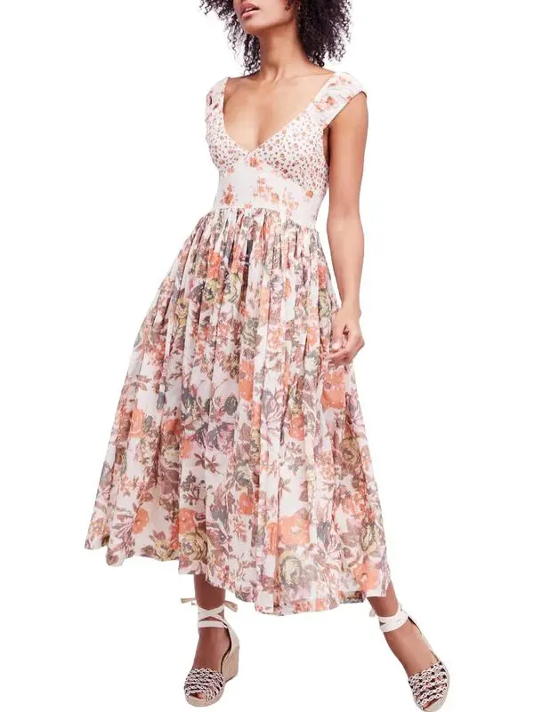 Free People Love You Midi Dress - Ivory