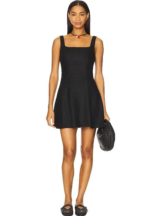 Faithfull The Brand Felice Mini Dress - Black