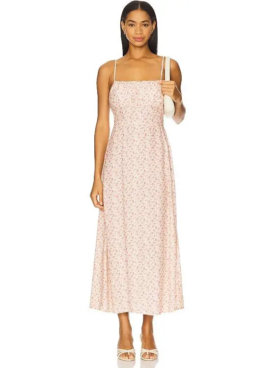 Faithfull The Brand Phaedra Midi Dress - Sakura Floral