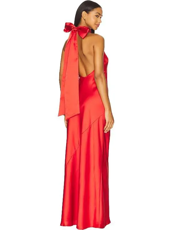 Show Me Your Mumu Lisa Maxi Dress - Red