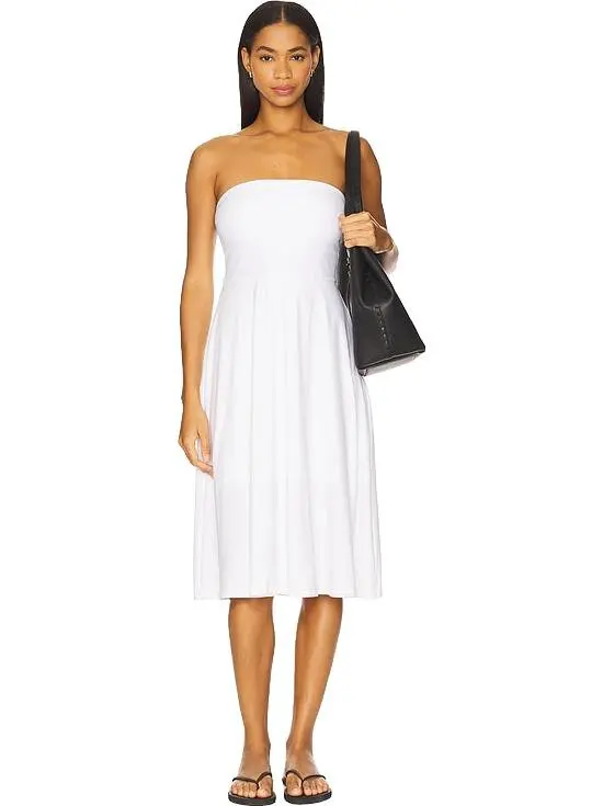 Beyond Yoga Featherweight Strapless Dress - Cloud White