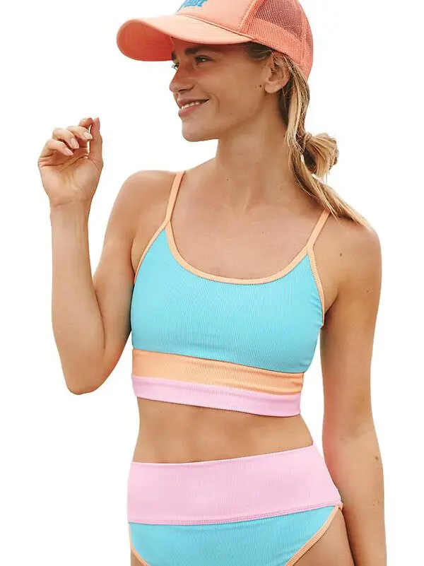 Beach Riot Eva Bikini Tank Top - Crush Colorblock