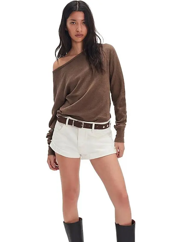 Free People We The Free Jess Long Sleeve - Coco Brown Heather