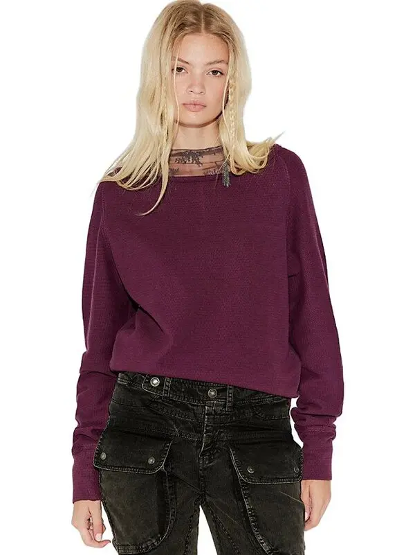 Free People We The Free Jess Long Sleeve - Potent Purple