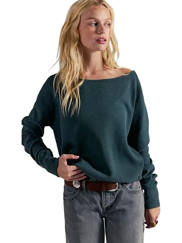 Free People We The Free Jess Long Sleeve Top - Seamoss