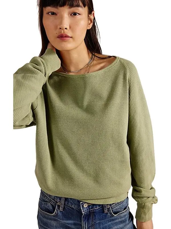 Free People We The Free Jess Long Sleeve - Soft Moss